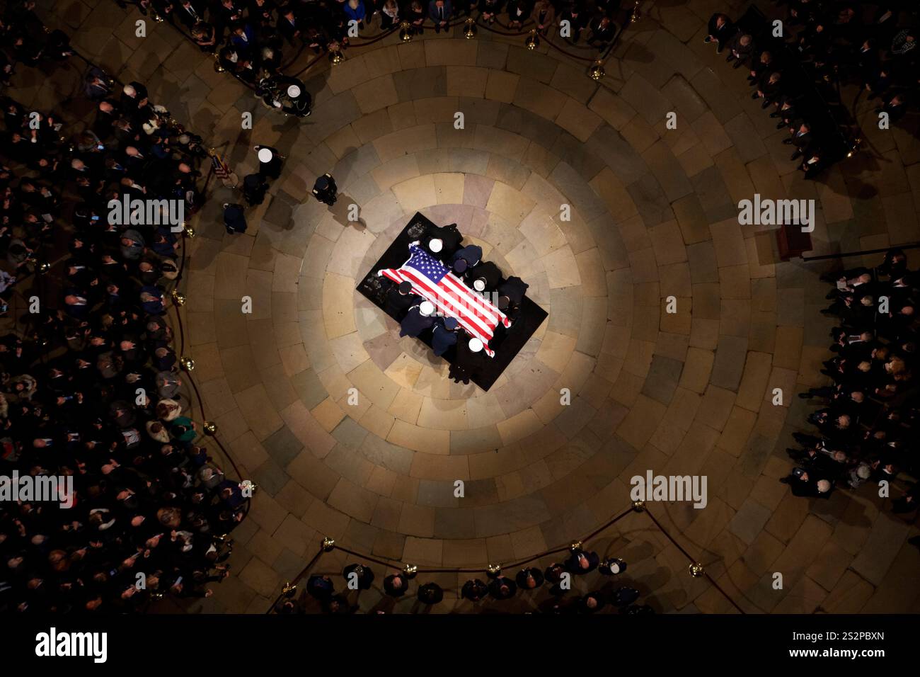 The flag-draped casket of former President Jimmy Carter lies in state ...
