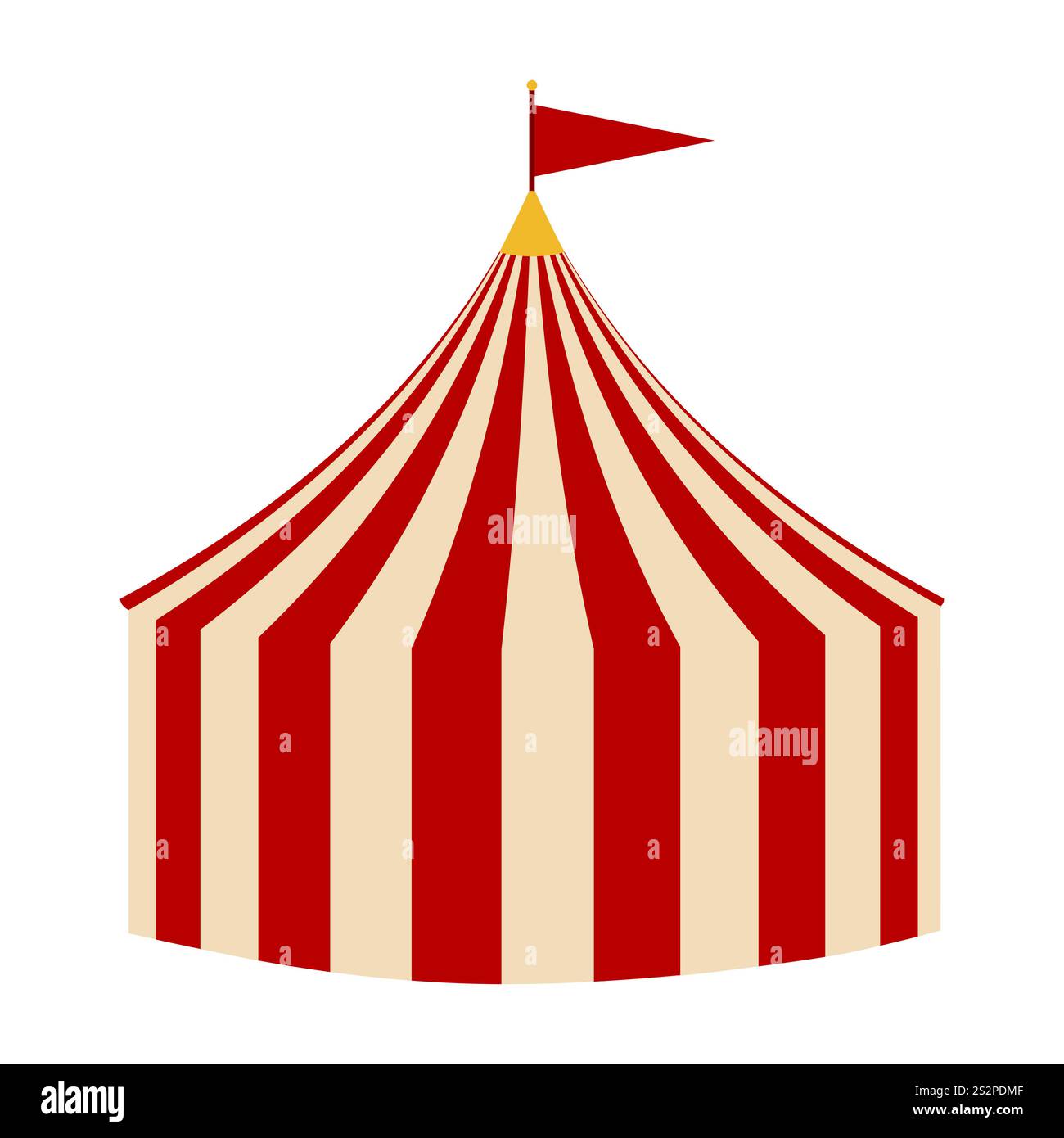 Circus Tent Isolated. Carnival Tent for posters, cards, tickets and ...
