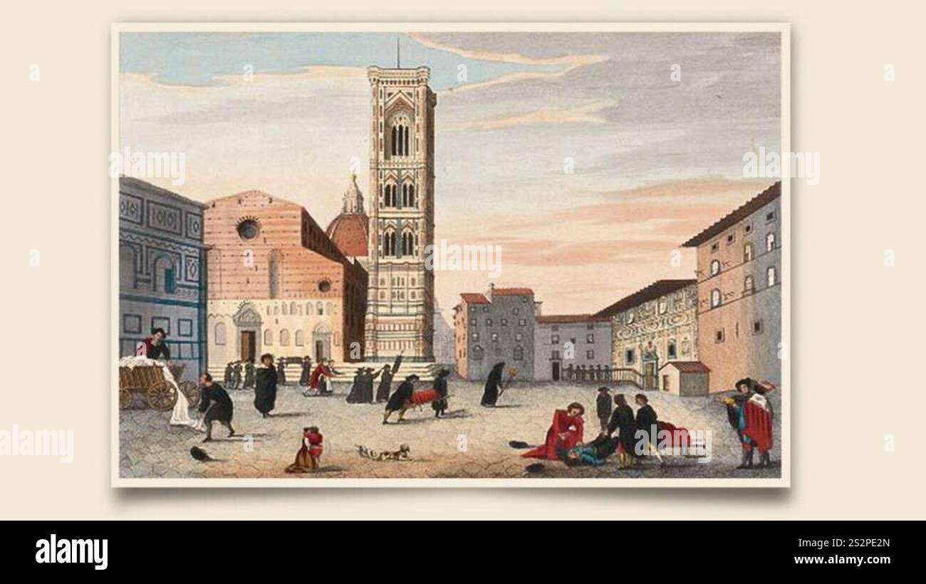Florence Bubonic Plague 1348 Stock Photo - Alamy