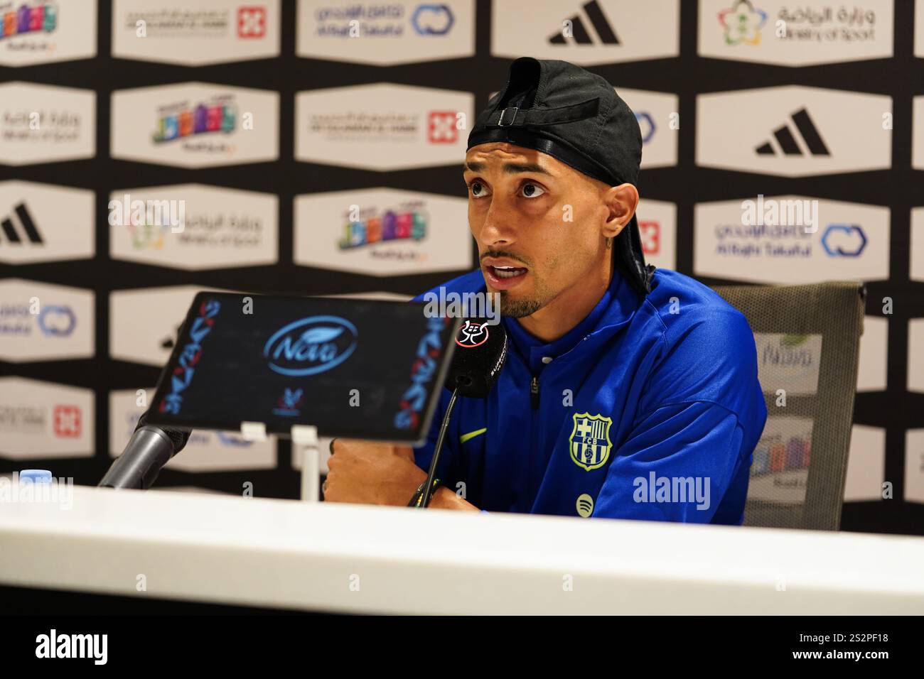 Jeddah, Saudi Arabia. 07th Jan, 2025. FC Barcelona's Brazilian player ...
