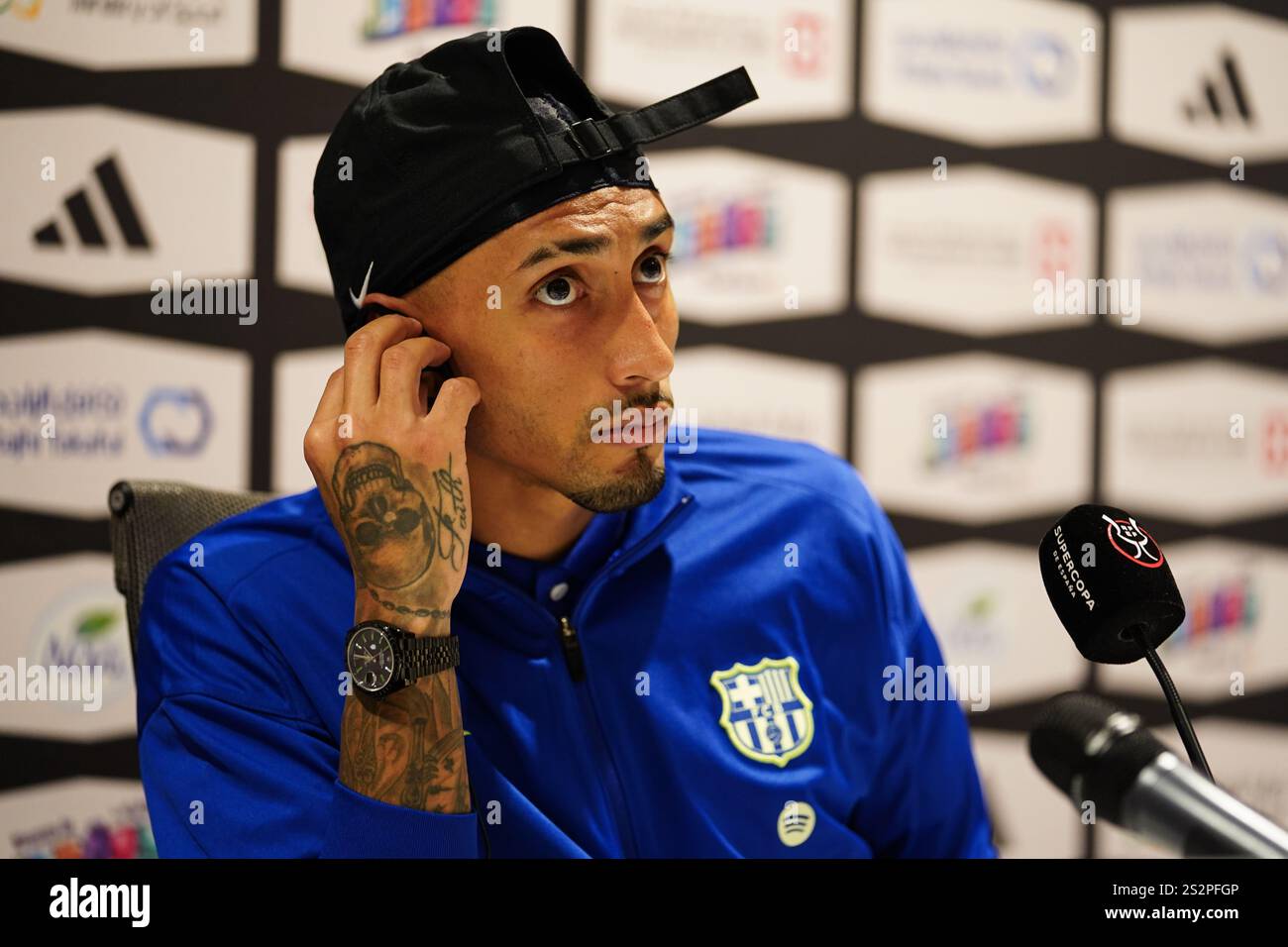 Jeddah, Saudi Arabia. 07th Jan, 2025. FC Barcelona's Brazilian player ...