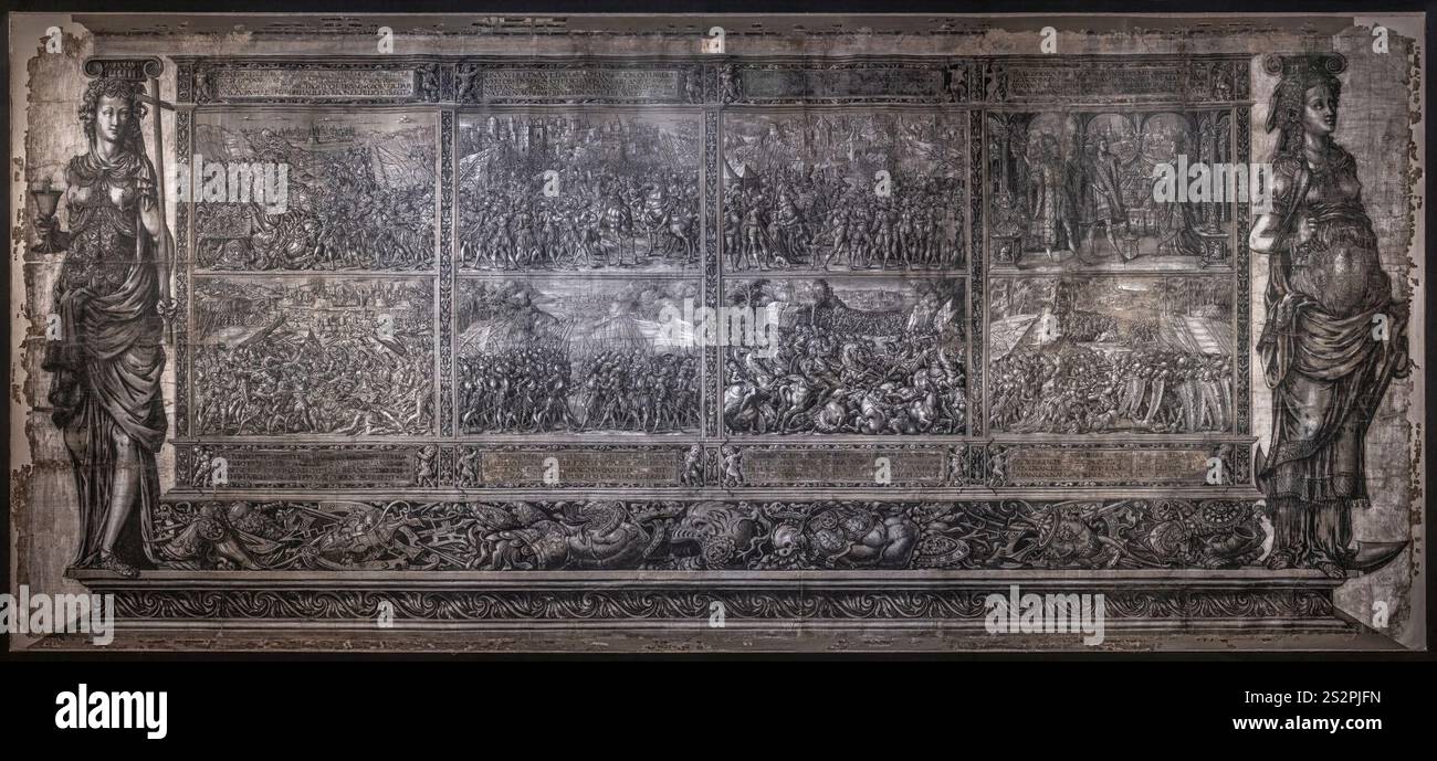 Florian Abel, 'Visierung' or detailed life-size design for the tomb of ...