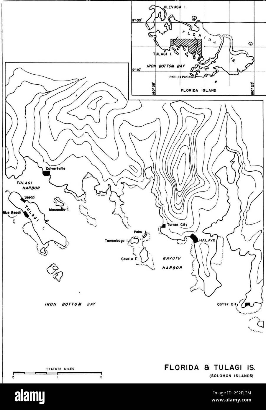 Florida and Tulagi Islands Stock Photo - Alamy