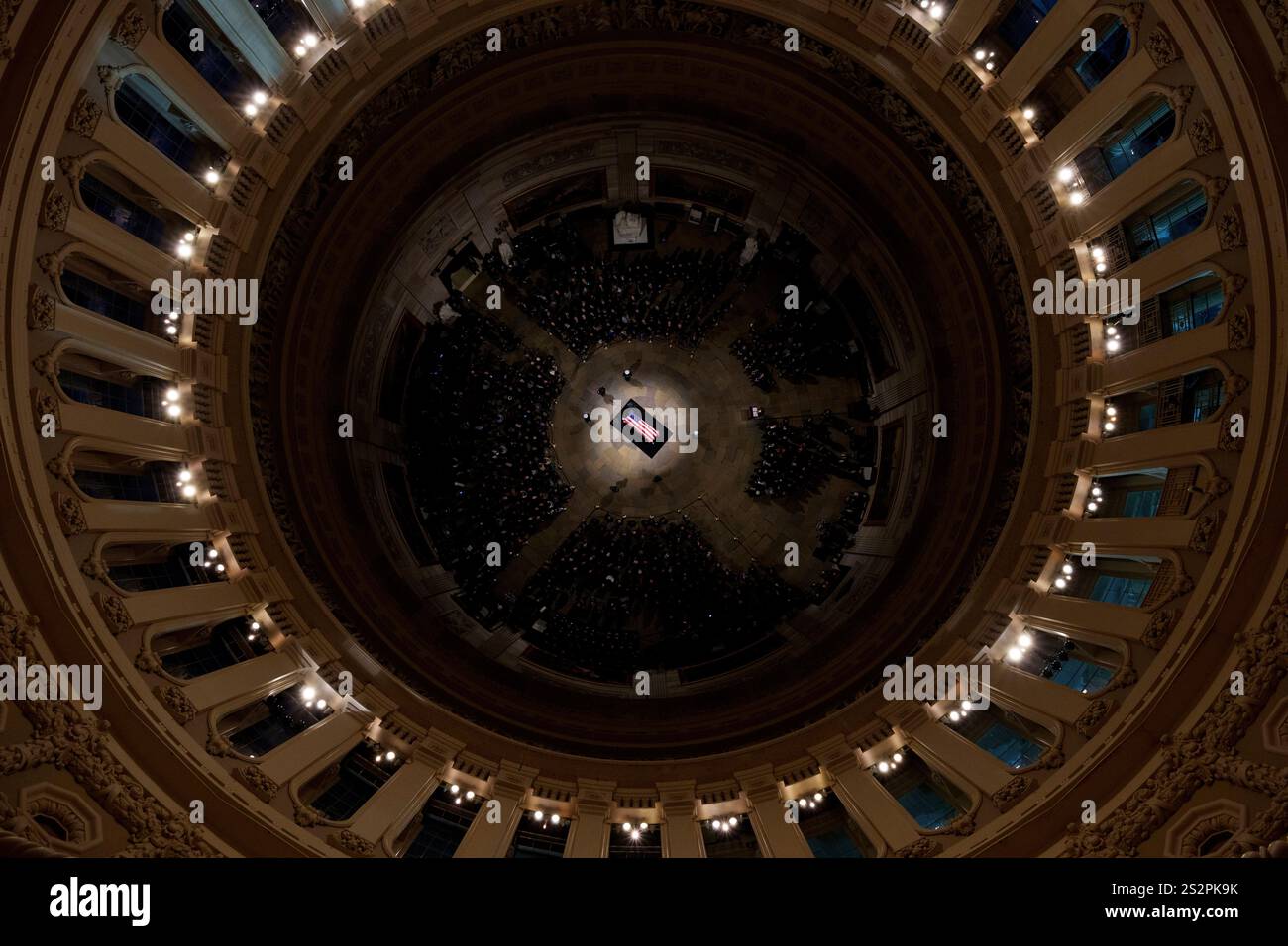 The flag-draped casket of former President Jimmy Carter lies in state ...