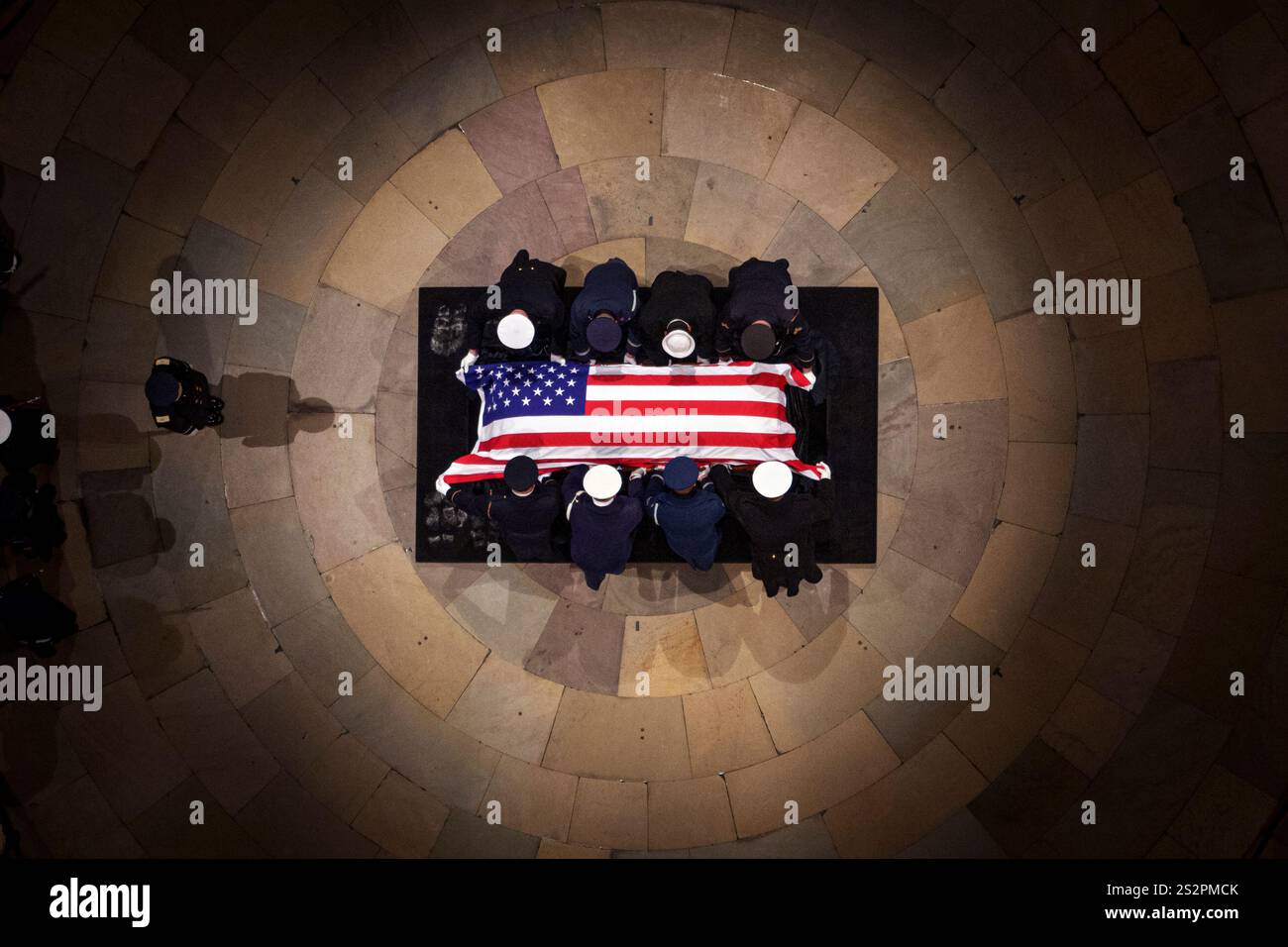 The flag-draped casket of former President Jimmy Carter lies in state ...