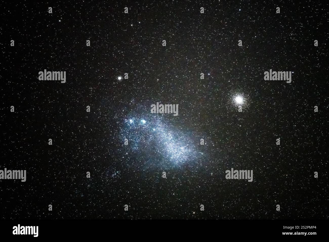 The beautiful country night sky filled with stars and the Small ...