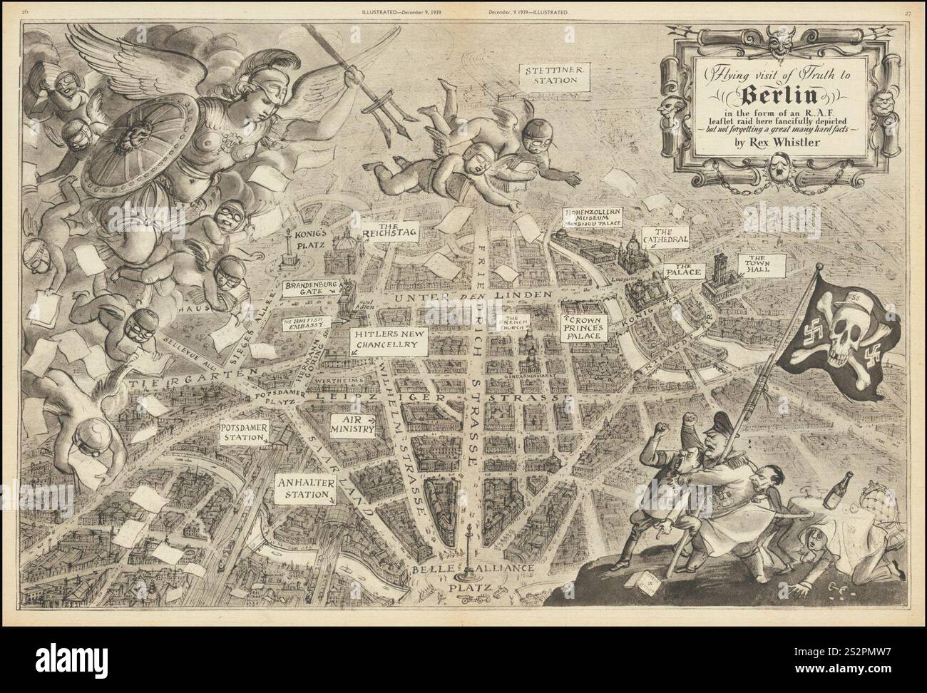 Flying visit of Truth to Berlin in the form of an R.A.F. leaflet raid ...