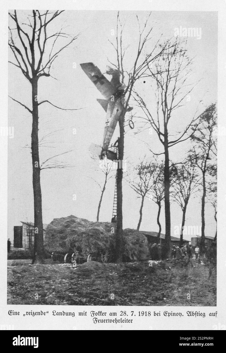 Fokker military aircraft of World War I - 1918 Stock Photo - Alamy