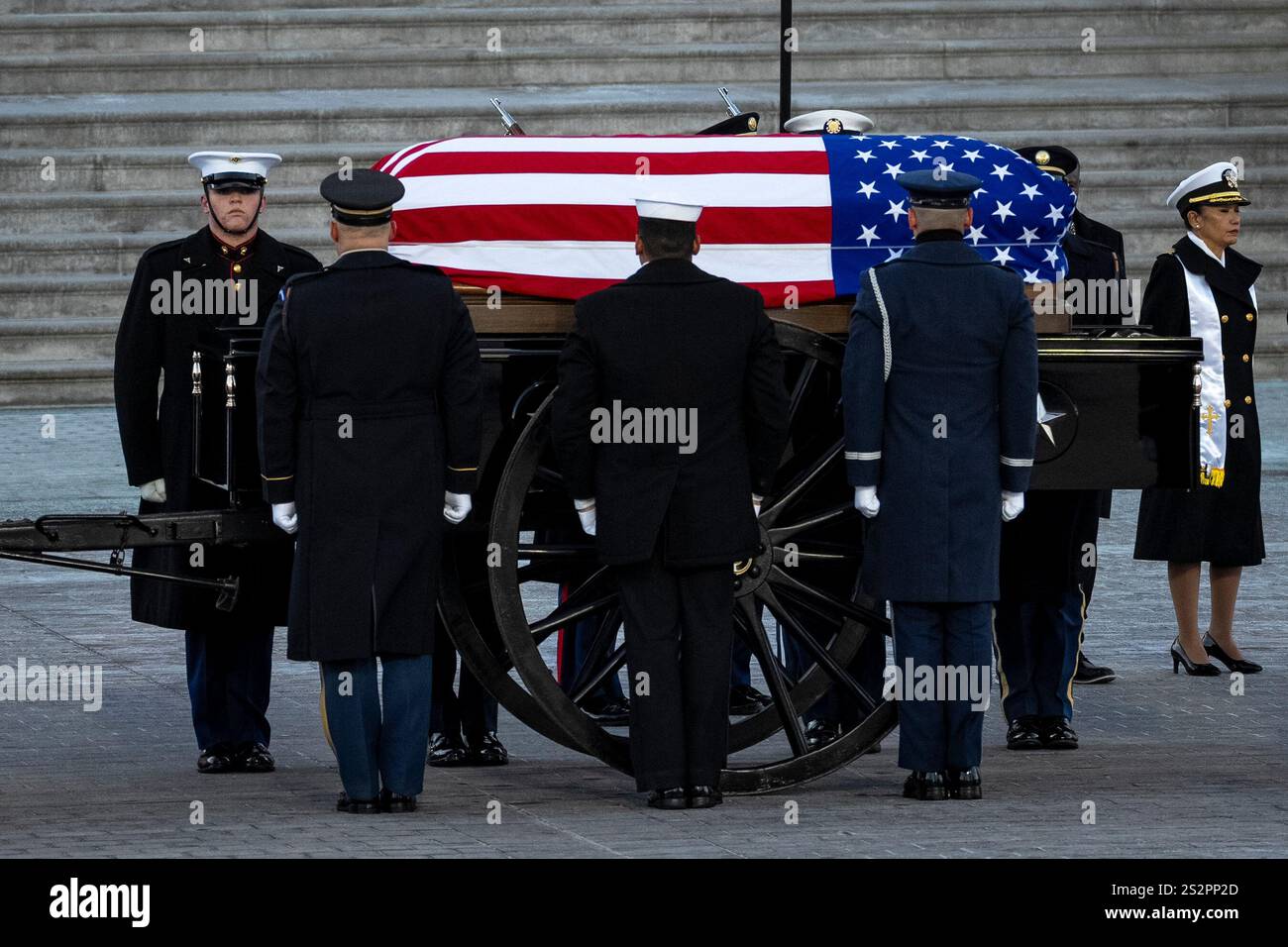 Former President Jimmy Carter's casket is brought to the U.S. Capitol ...