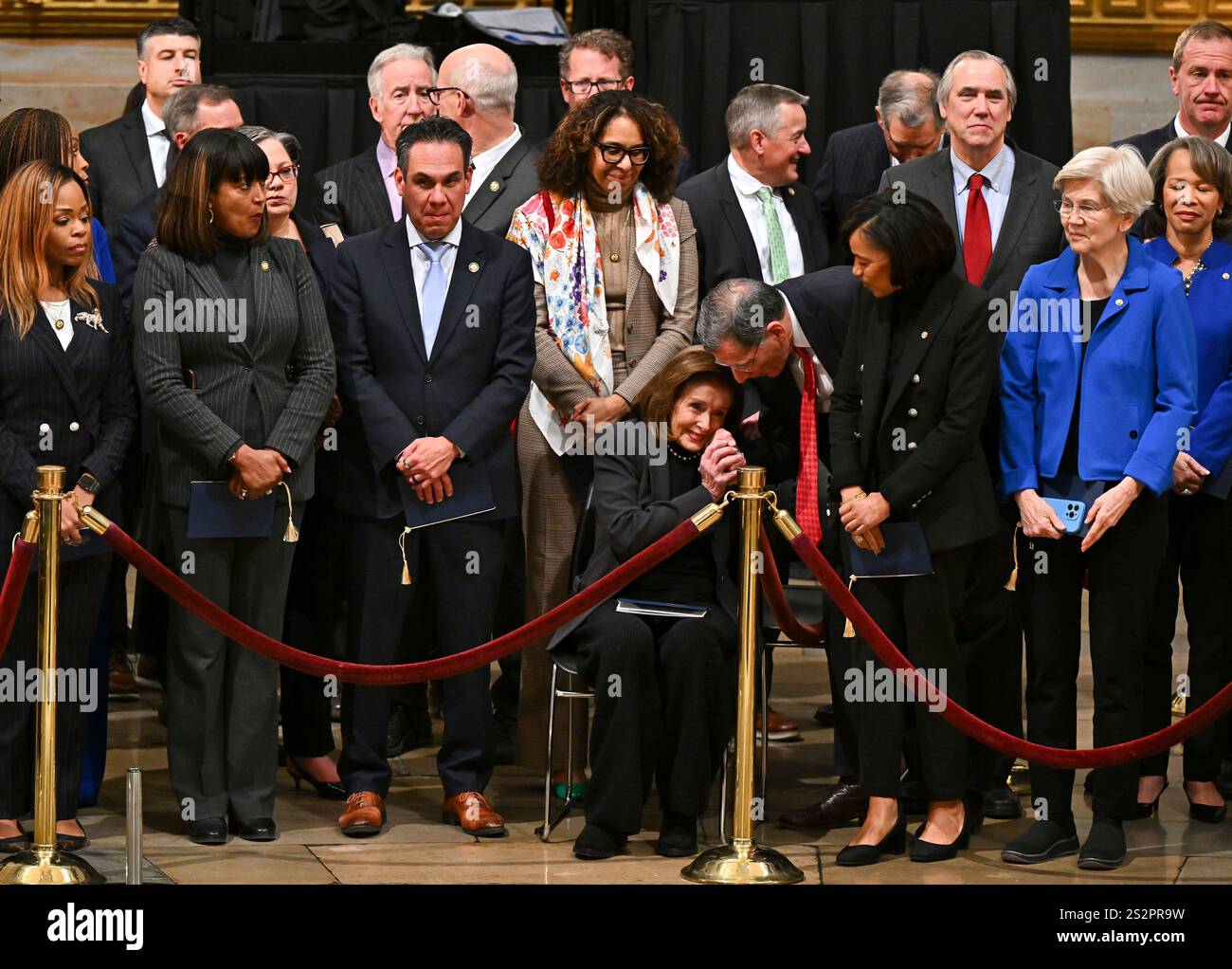 WASHINGTON, DC - JANUARY 7: Rep. Nancy Pelosi (D-Ca.) greets Sen. John ...