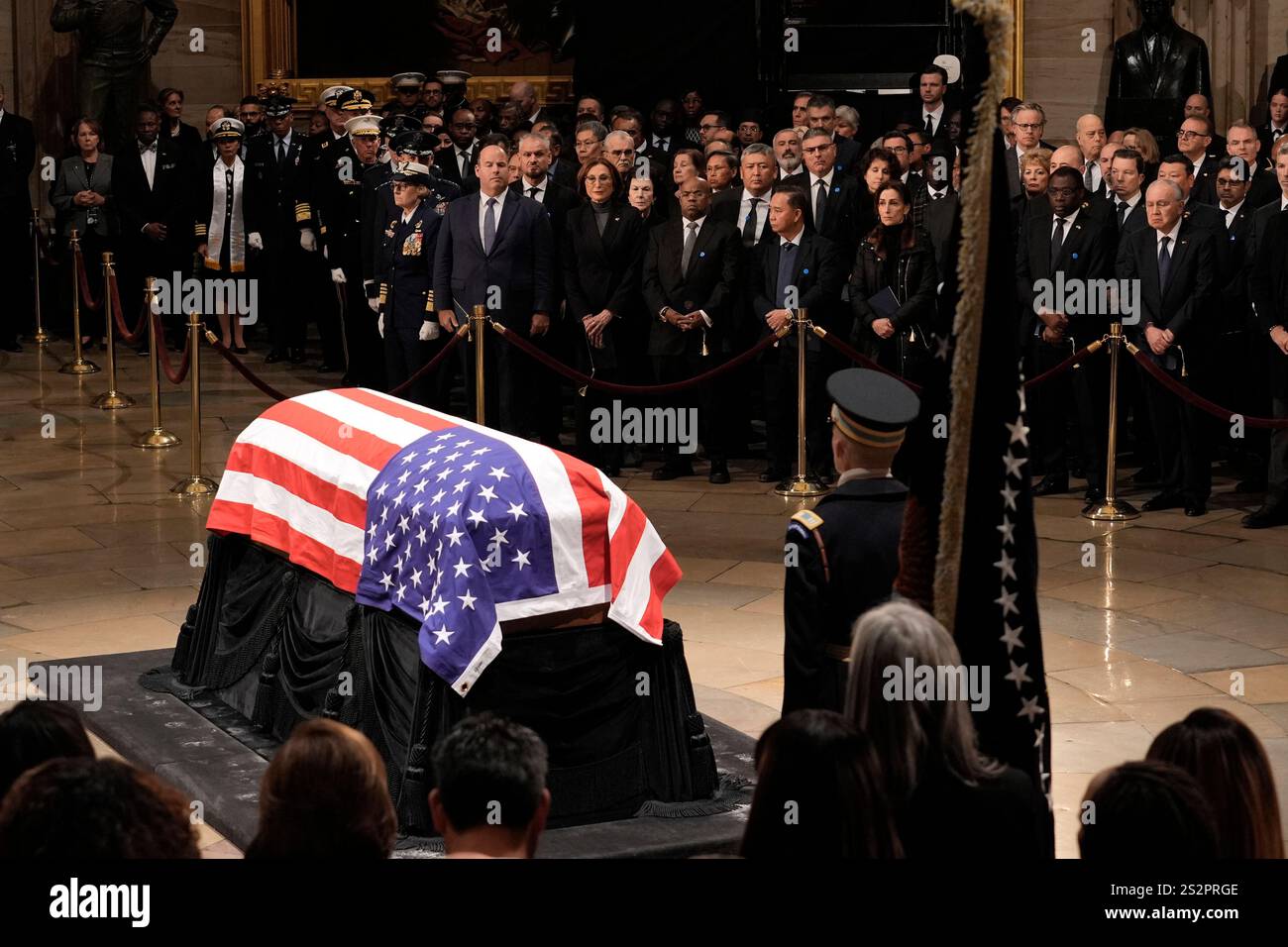 The flag-draped casket of former President Jimmy Carter lies in state ...