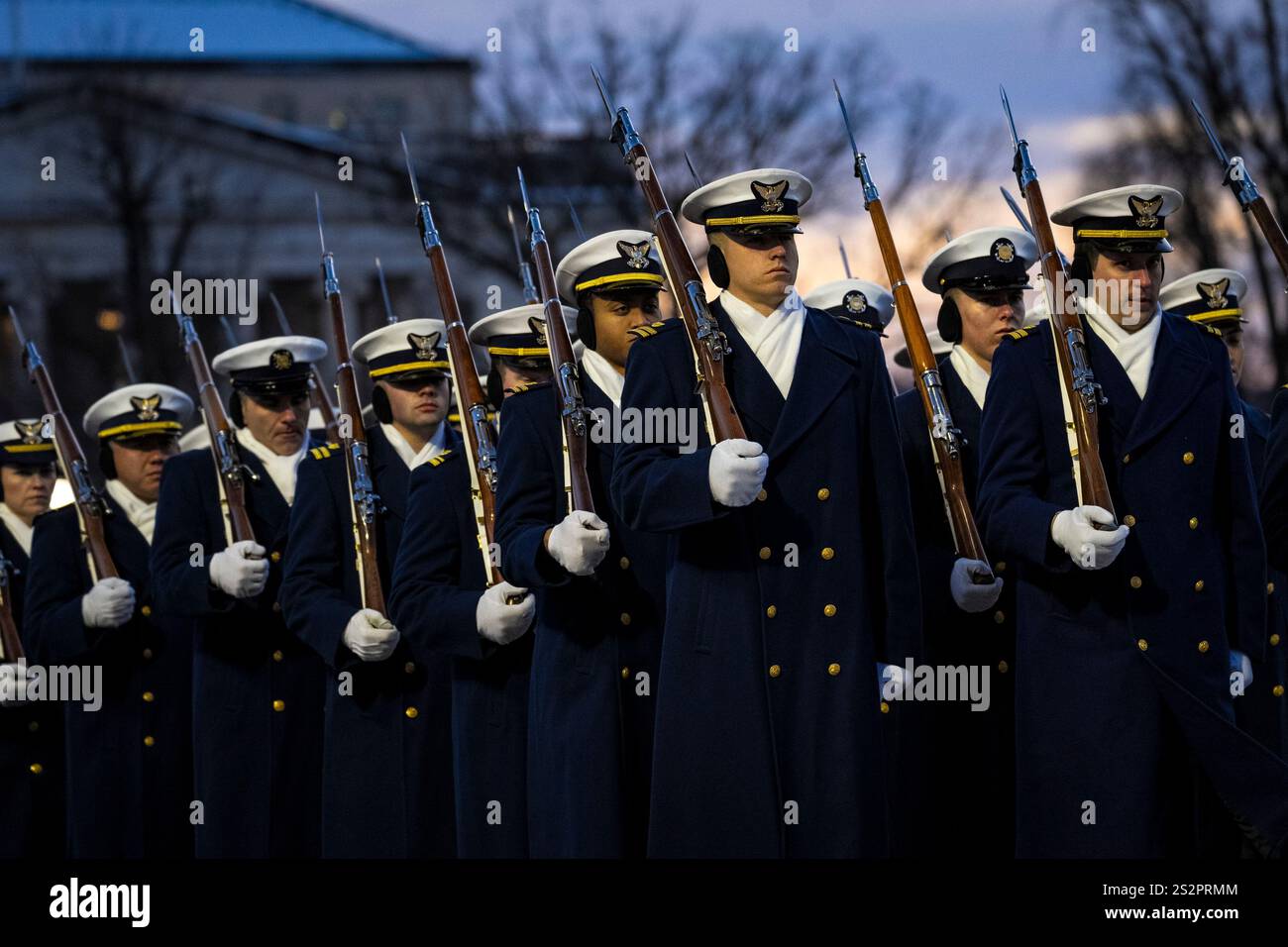 The U.S. Honor Guard marches in honor of Former President Jimmy Carter ...