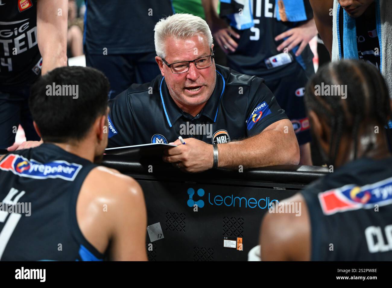 Melbourne, Australia. 13th Dec, 2024. Melbourne United head coach Dean ...