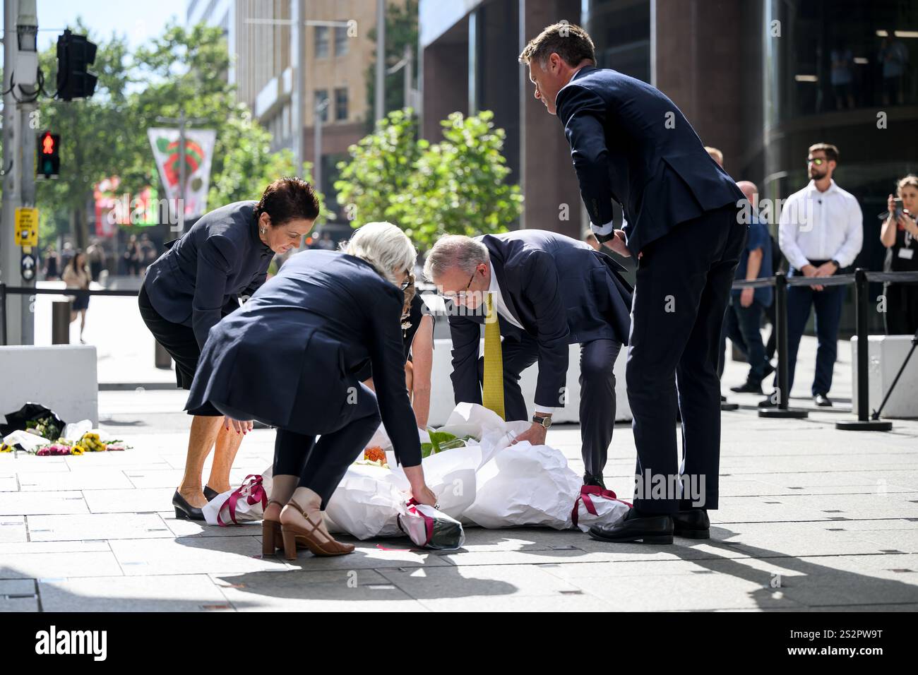 Sydney, Australia. 16th Dec, 2024. (L-R) Sydney Lord Mayor Clover Moore ...