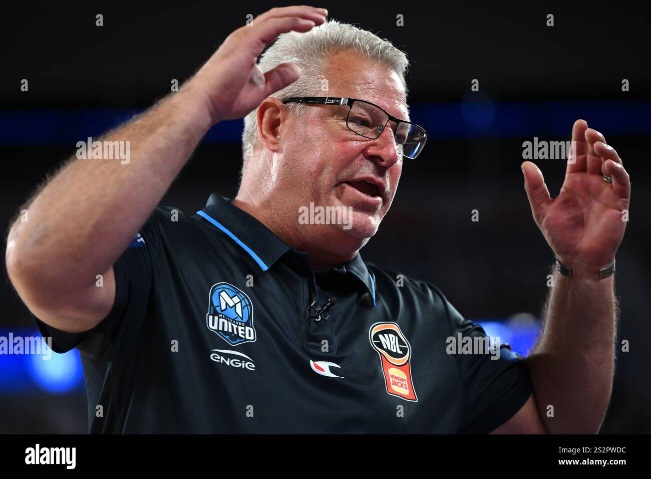 Melbourne, Australia. 13th Dec, 2024. Melbourne United head coach Dean ...