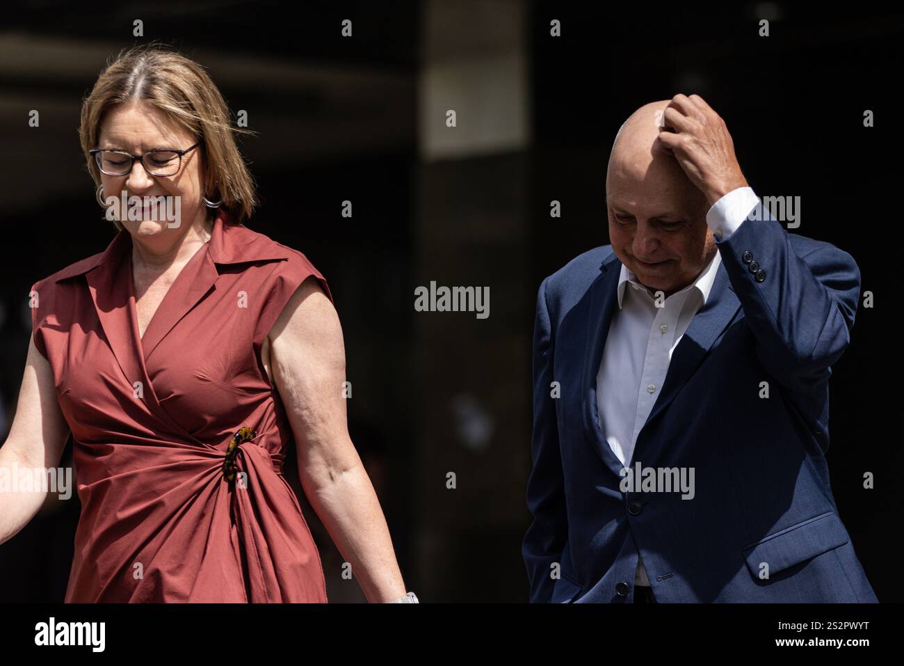 Victorian Premier Jacinta Allan and Victorian Treasurer Tim Pallas ...