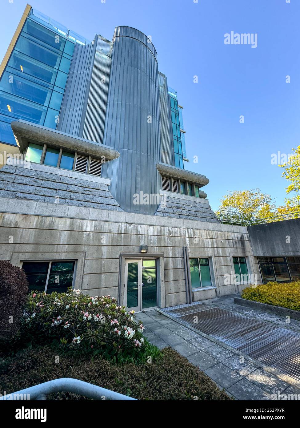 The side of The Koerner Library on the University of British Columbia ...