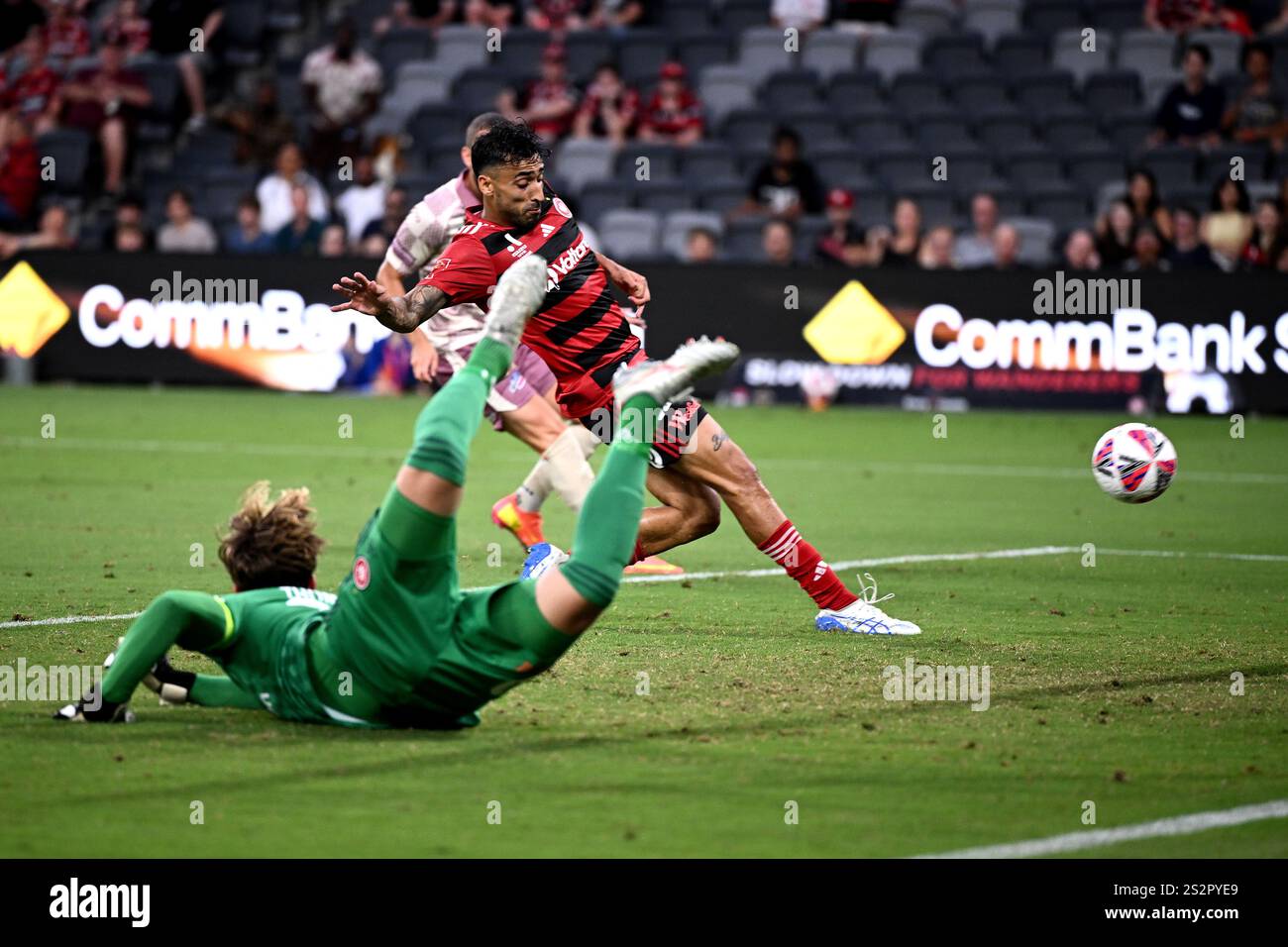 Sydney, Australia. 14th Dec, 2024. Gabriel Cleur of the Wanderers ...