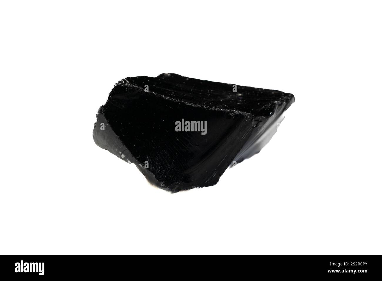 Natural Obsidian Gemstone Displaying Unique Glassy Texture and Rich ...