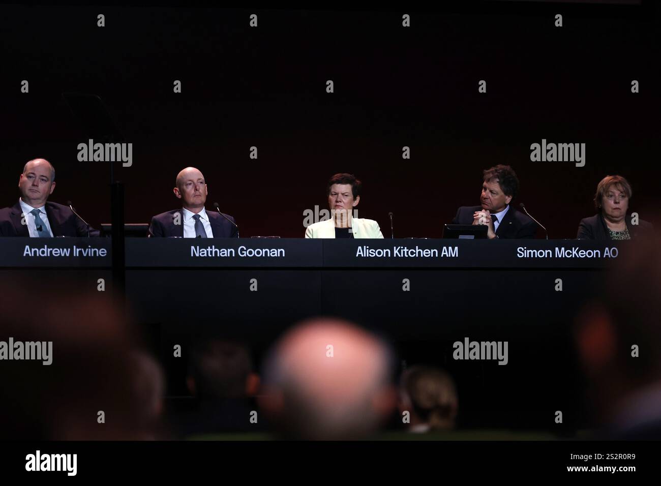 Melbourne, Australia. 18th Dec, 2024. L-R CEO of the National Australia ...