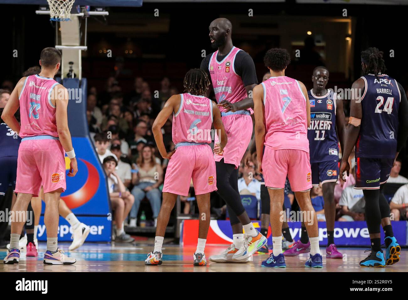 Adelaide, Australia. 14th Dec, 2024. Tacko Fall of the Breakers during ...