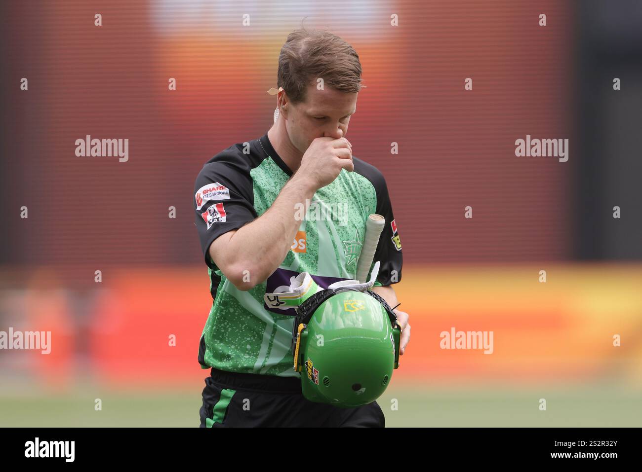 Perth, Australia. 15th Dec, 2024. Sam Harper of the Stars leaves the ...