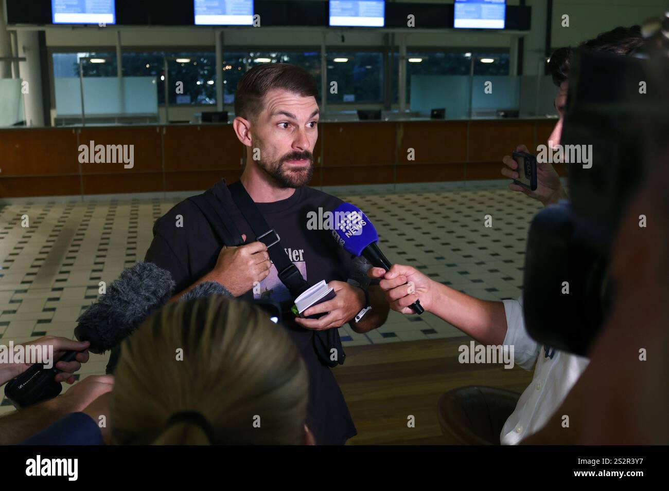 Brisbane, Australia. 19th Dec, 2024. Shane Cooke speaks to media at ...