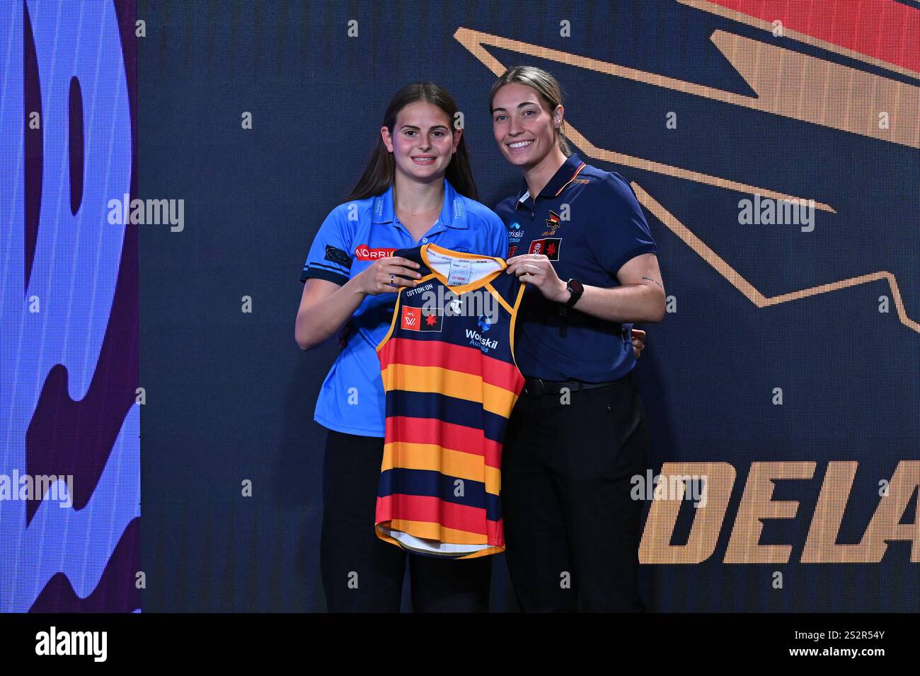 Melbourne, Australia. 16th Dec, 2024. India Rasheed (left) is presented ...