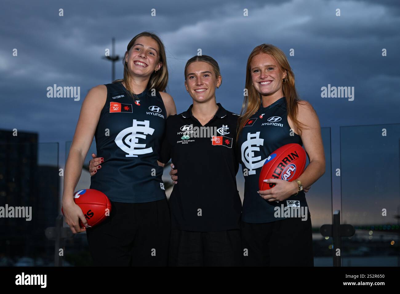 Melbourne, Australia. 16th Dec, 2024. (L-R) Poppy Scholz of Carlton ...