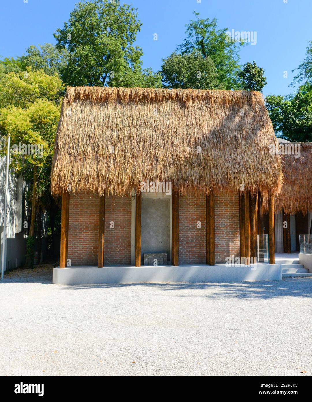 Venice, Italy - July 3, 2022: United States of America Pavilion: artist ...