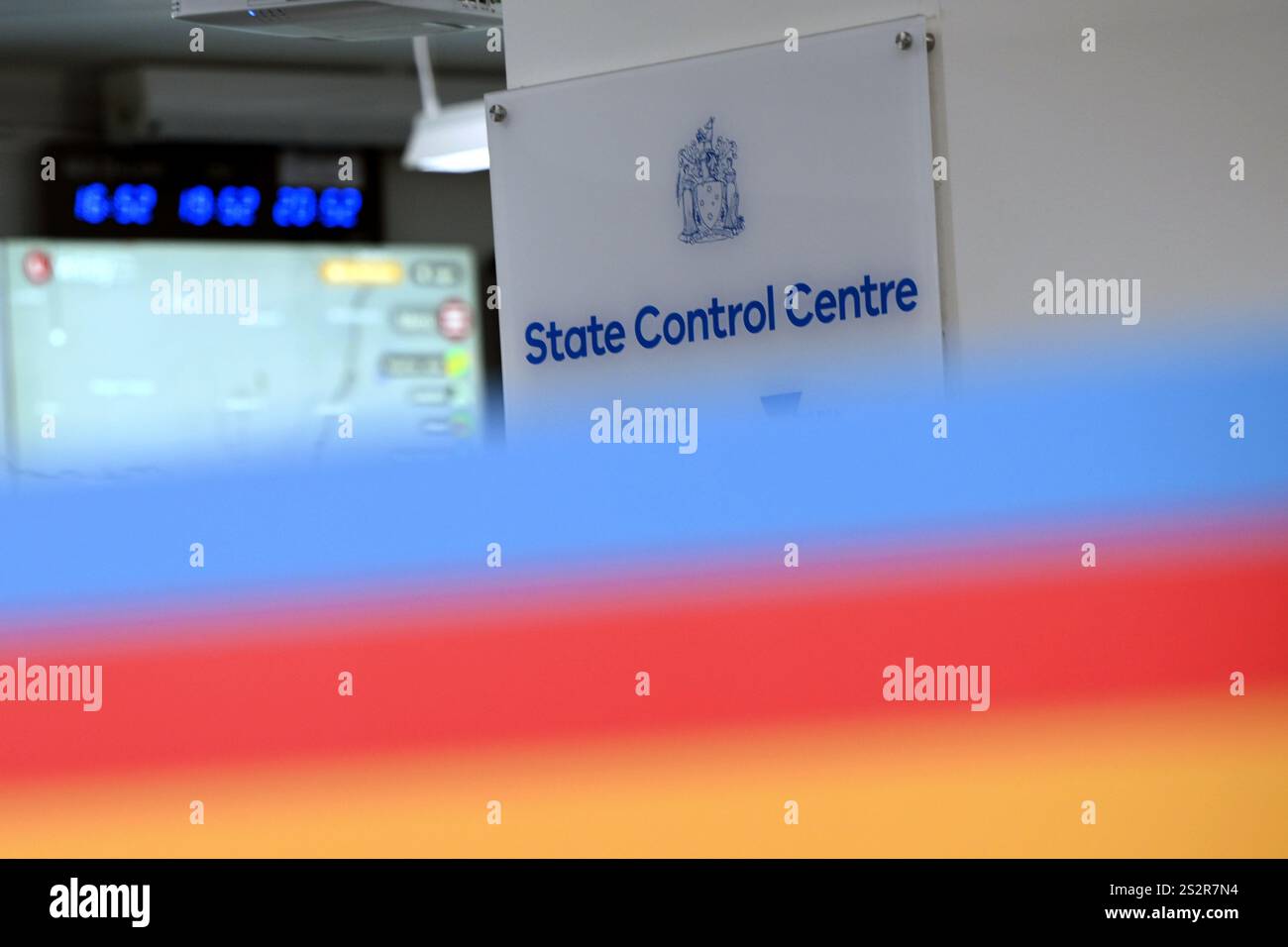 Melbourne, Australia. 23rd Dec, 2024. Signage during a press conference ...