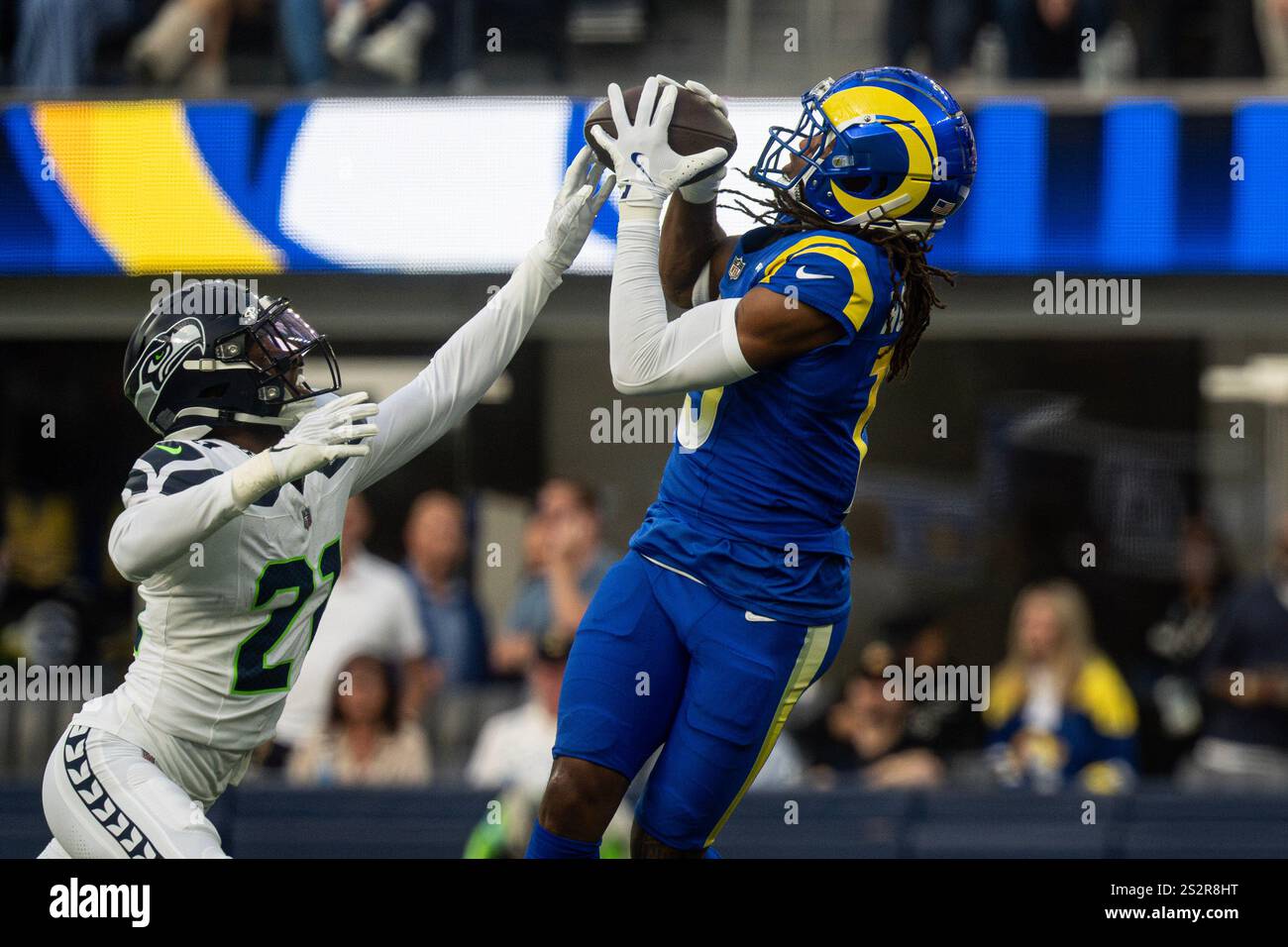 Inglewood, United States. 05th Jan, 2025. Seattle Seahawks cornerback ...