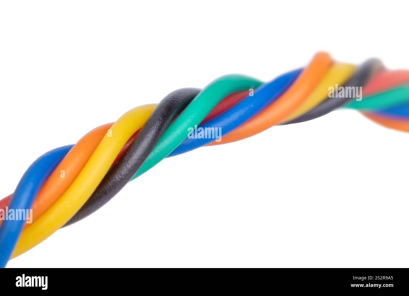 Twisted colorful wires hi-res stock photography and images - Alamy