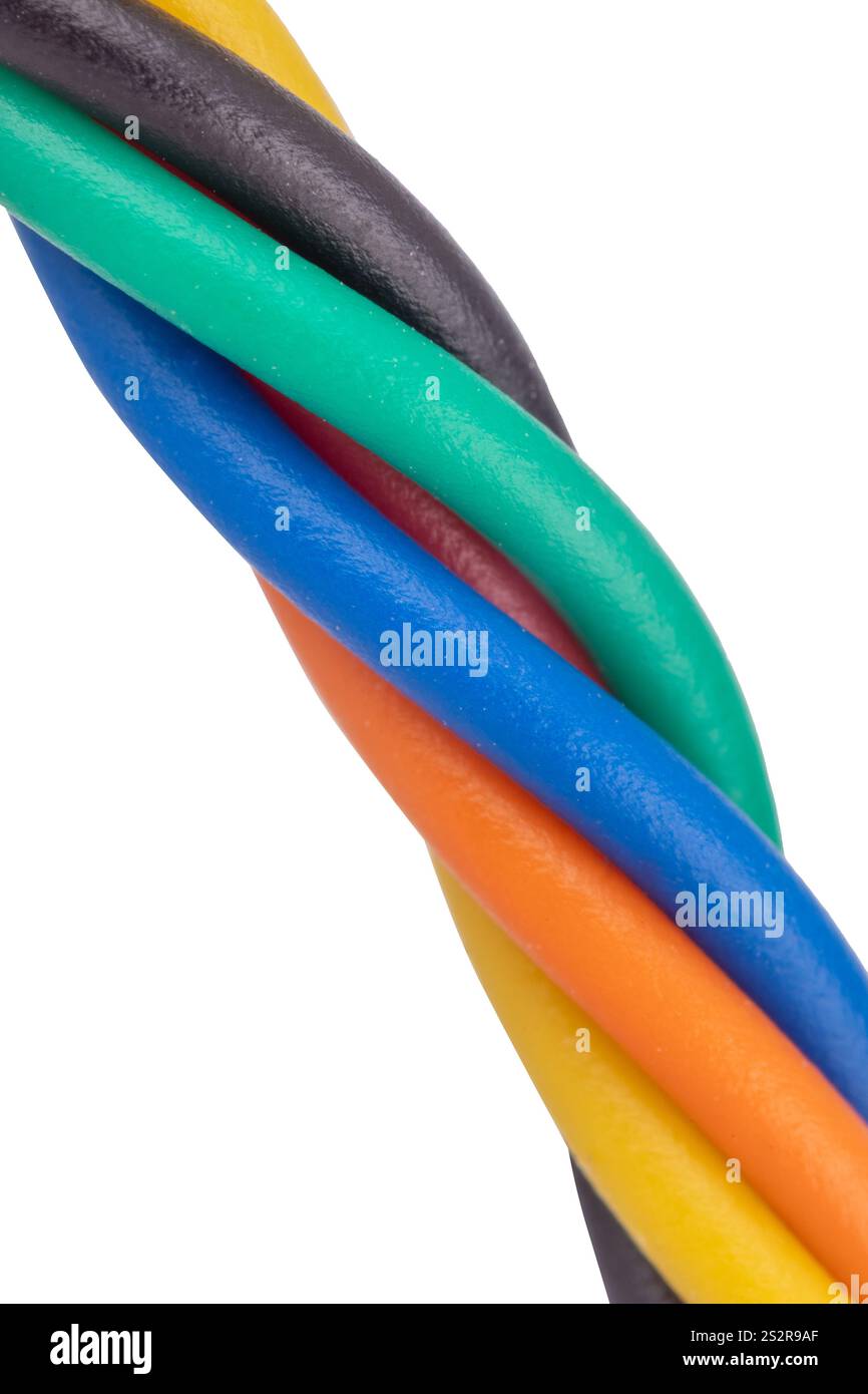 Twisted electric wires hi-res stock photography and images - Alamy