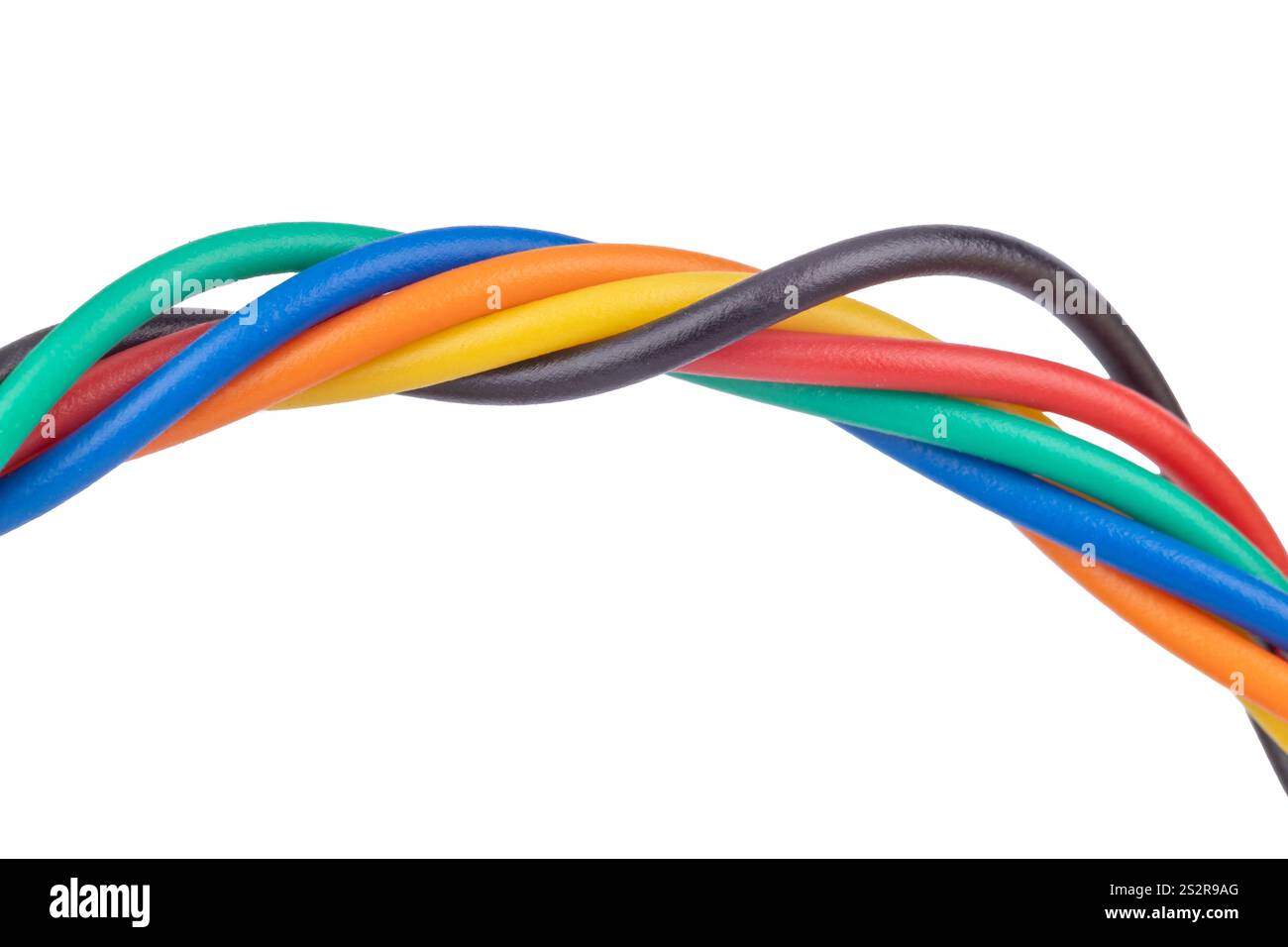 Twisted colorful wires hi-res stock photography and images - Alamy
