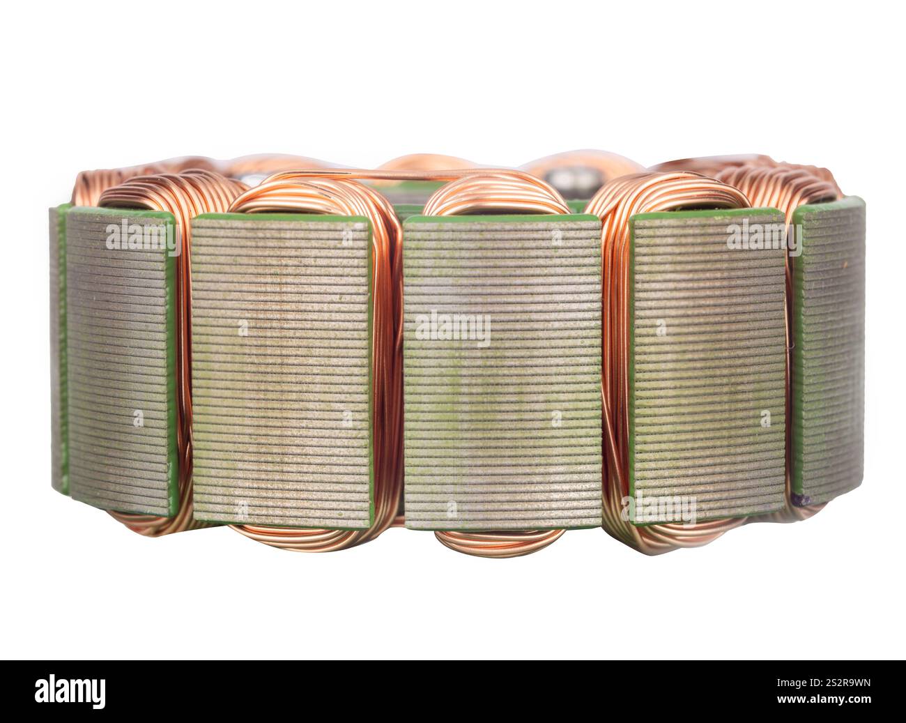 Side view of BLDC motor stator with copper windings Stock Photo - Alamy