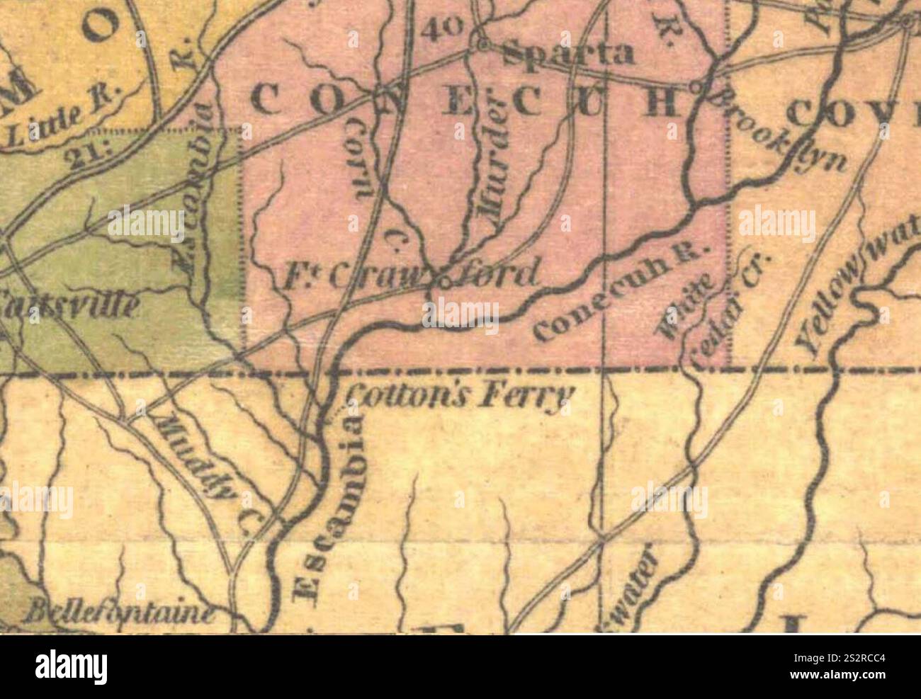 Crawford map hi-res stock photography and images - Alamy