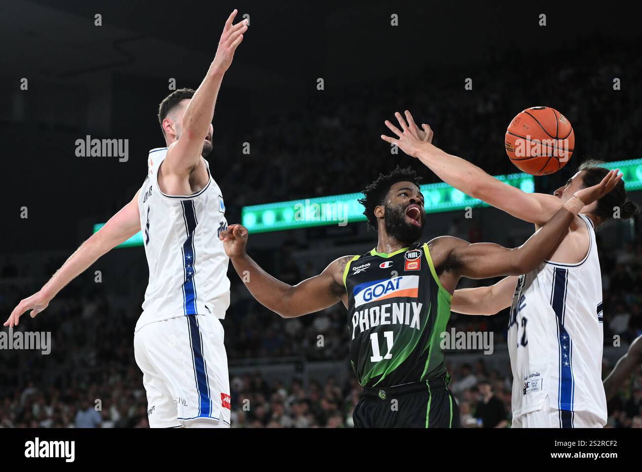 Melbourne, Australia. 21st Dec, 2024. Derrick Walton Jr of the Phoenix ...