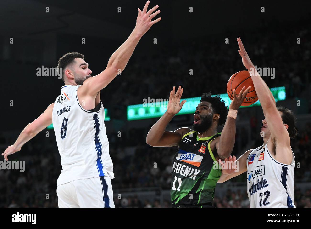 Melbourne, Australia. 21st Dec, 2024. Derrick Walton Jr of the Phoenix ...