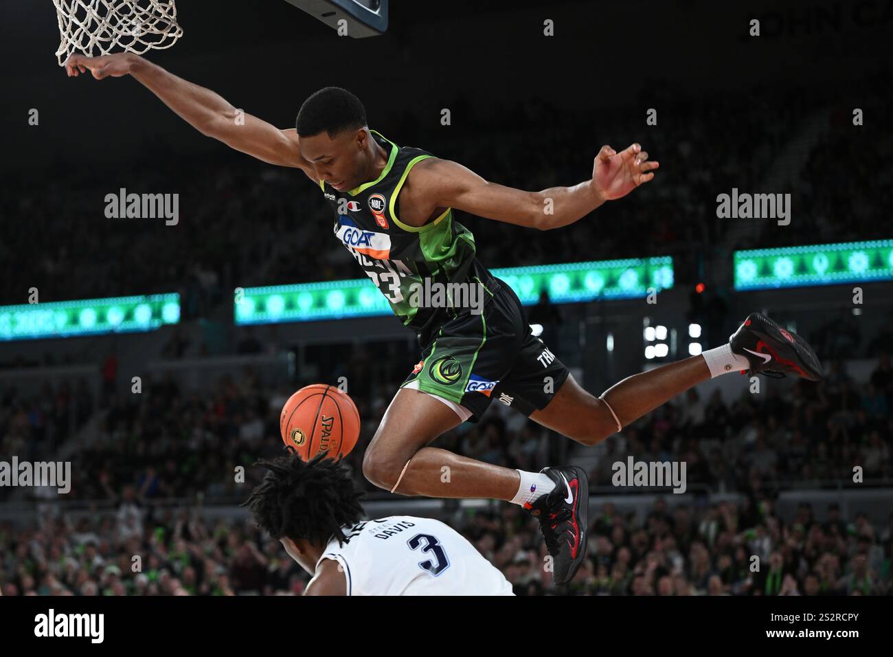 Melbourne, Australia. 21st Dec, 2024. Malique Lewis of the Phoenix ...