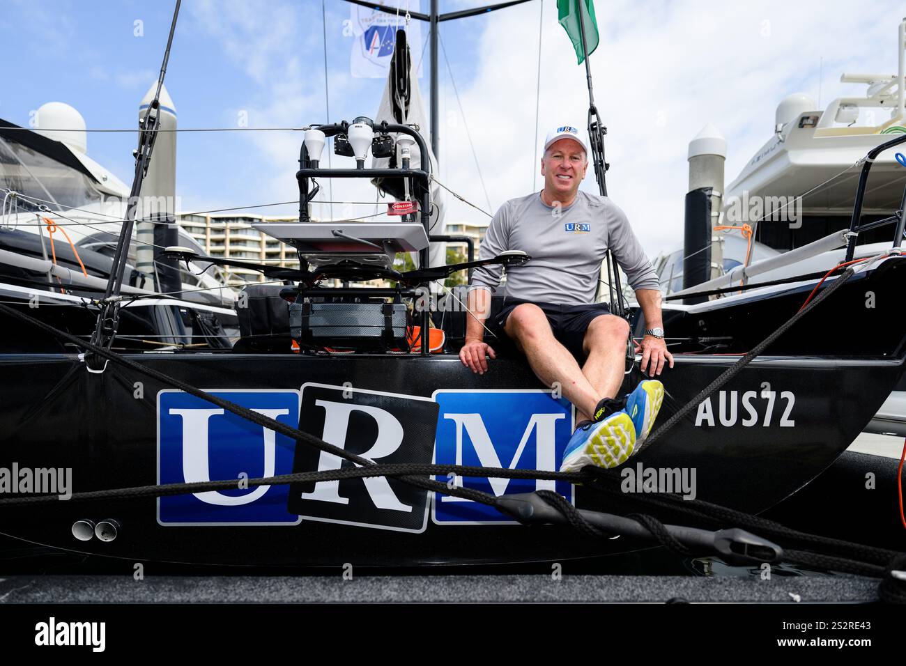 Sydney, Australia. 22nd Dec, 2024. URM Group skipper, Anthony Johnston poses fora photo after a ...