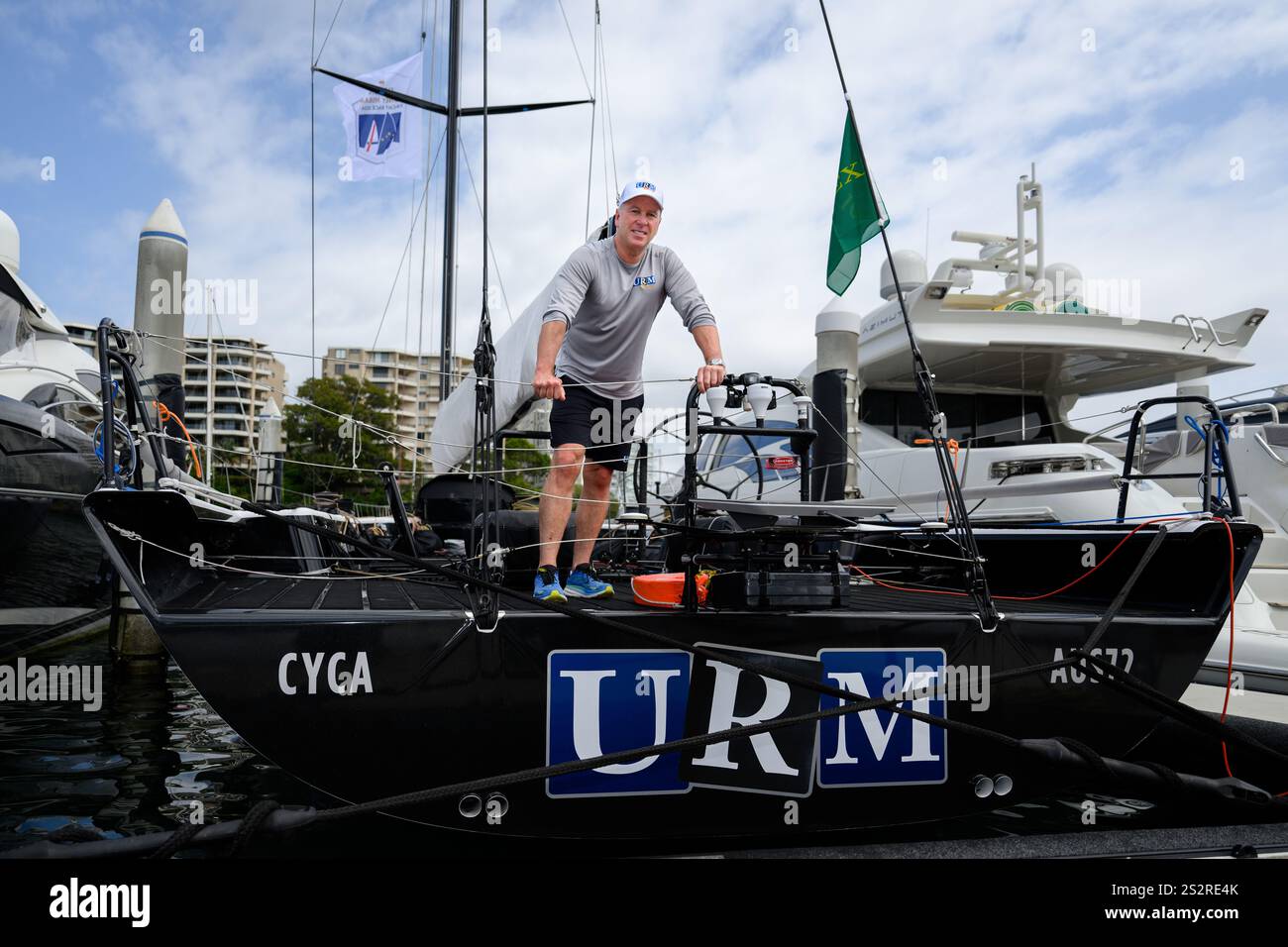 Sydney, Australia. 22nd Dec, 2024. URM Group skipper, Anthony Johnston poses fora photo after a ...