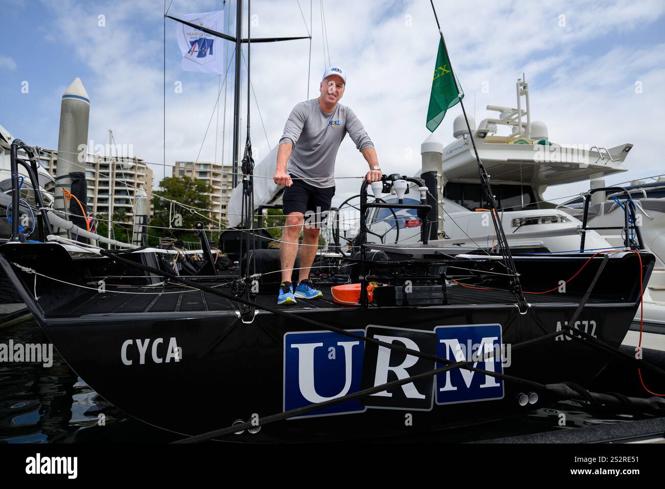 Sydney, Australia. 22nd Dec, 2024. URM Group skipper, Anthony Johnston poses fora photo after a ...