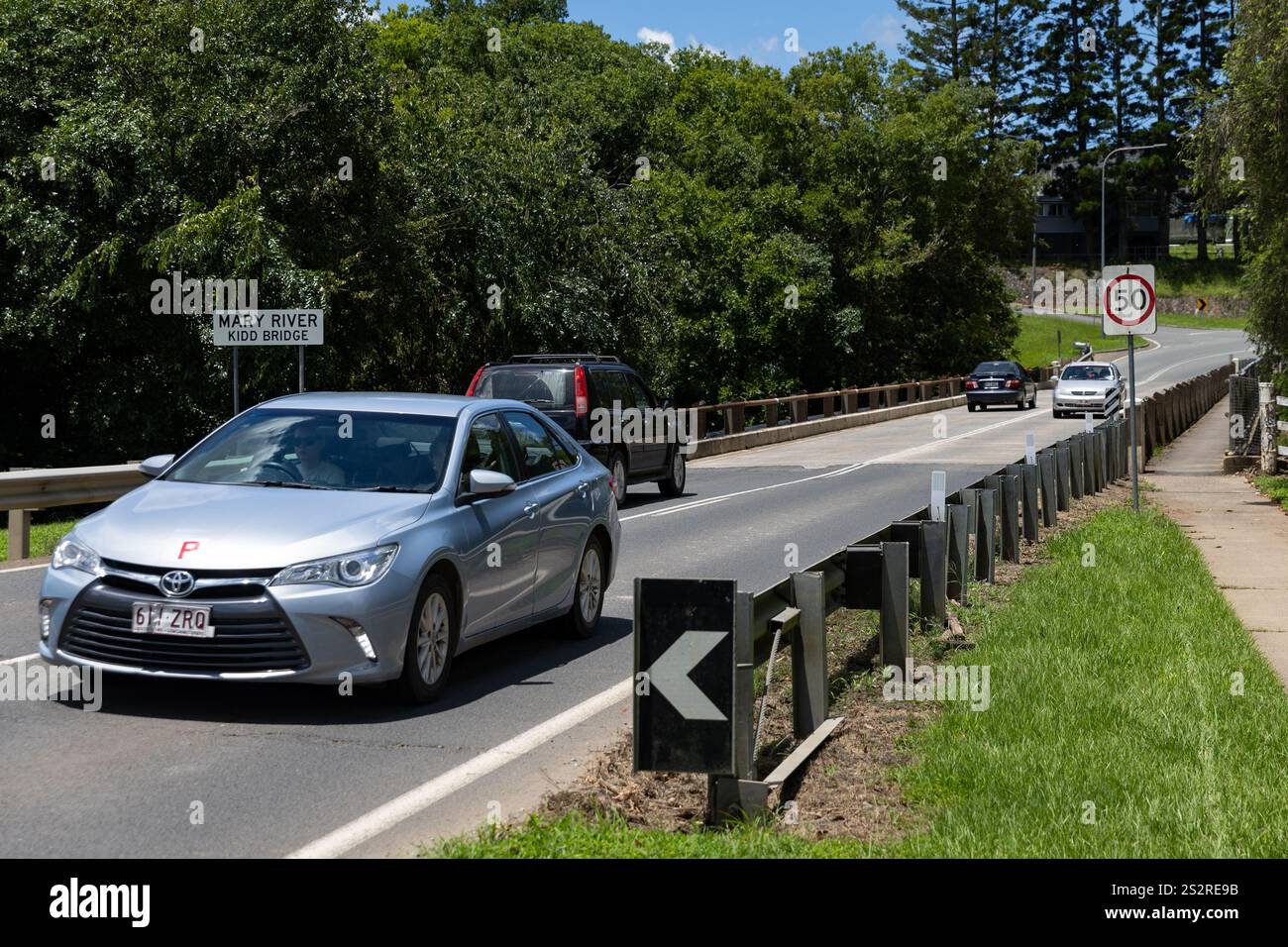 Gympie, Australia. 06th Jan, 2025. A view of Kidd Bridge in Gympie ...