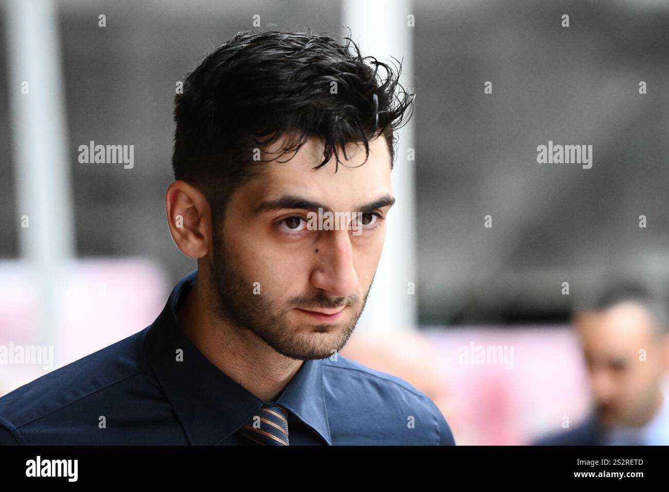 Gabriel Raheb departs the Downing Centre Court, Sydney, {iptcdowb ...