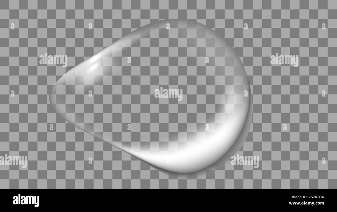 Transparent liquid forms water drops volume Real. Create atmospheric ...