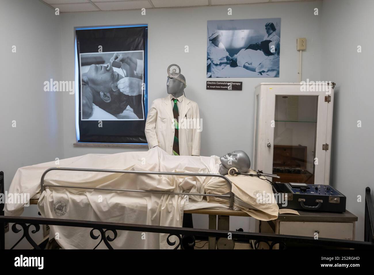 St. Joseph, Missouri - Electro convulsive therapy is displayed at the ...