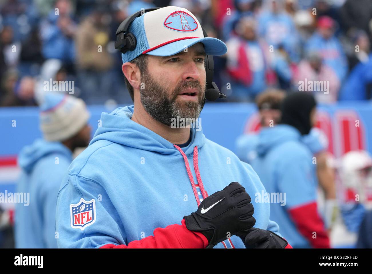 Tennessee Titans head coach Brian Callahan during the first half of an ...