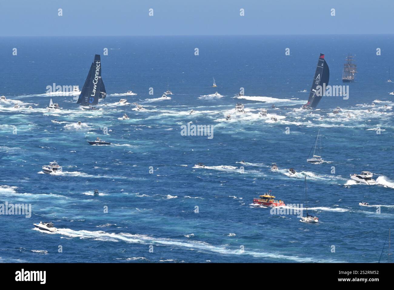 Sydney, Australia. 26th Dec, 2024. LawConnect with sail trouble and ...