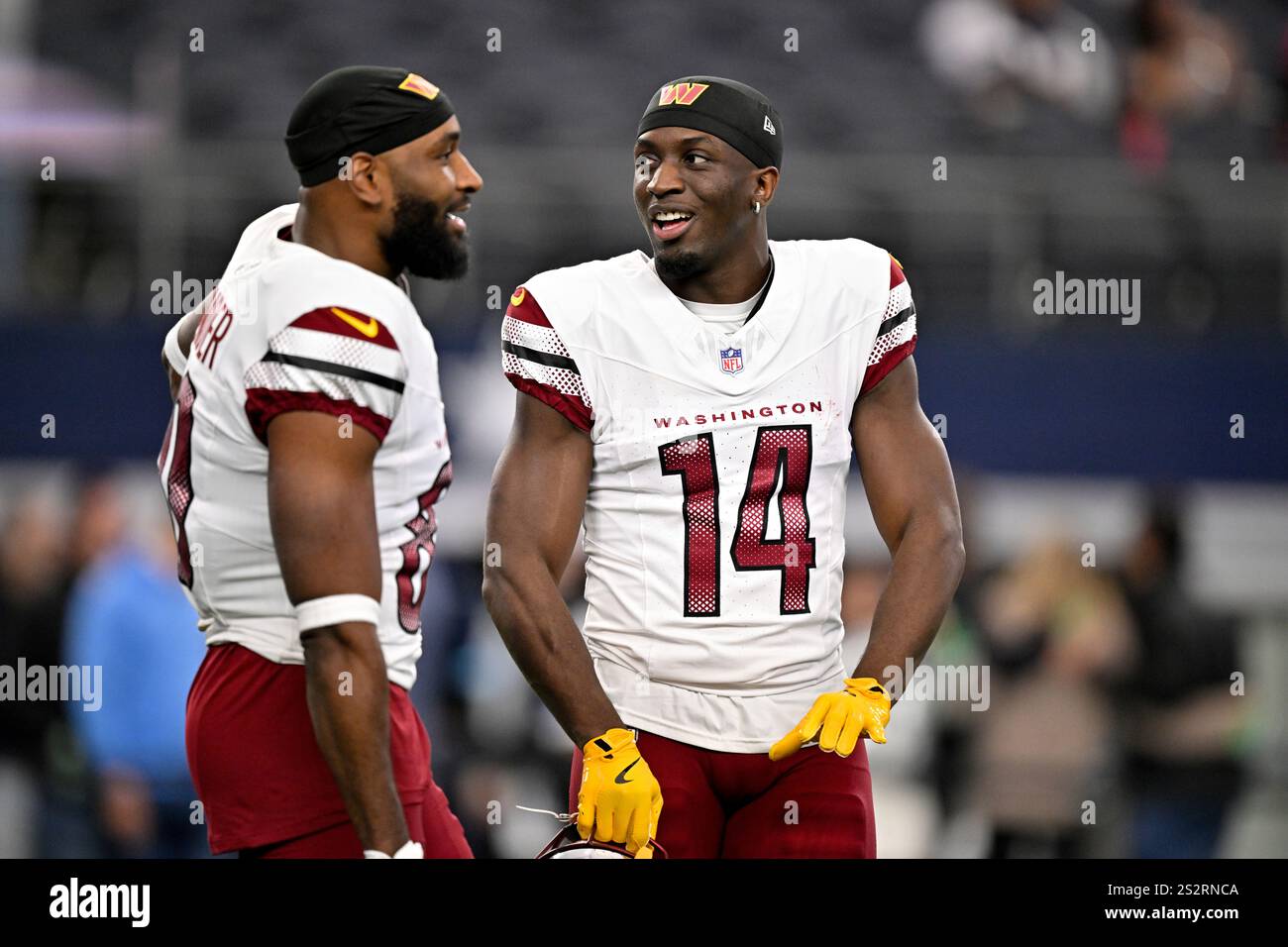 Washington Commanders wide receiver Jamison Crowder (left) and wide ...
